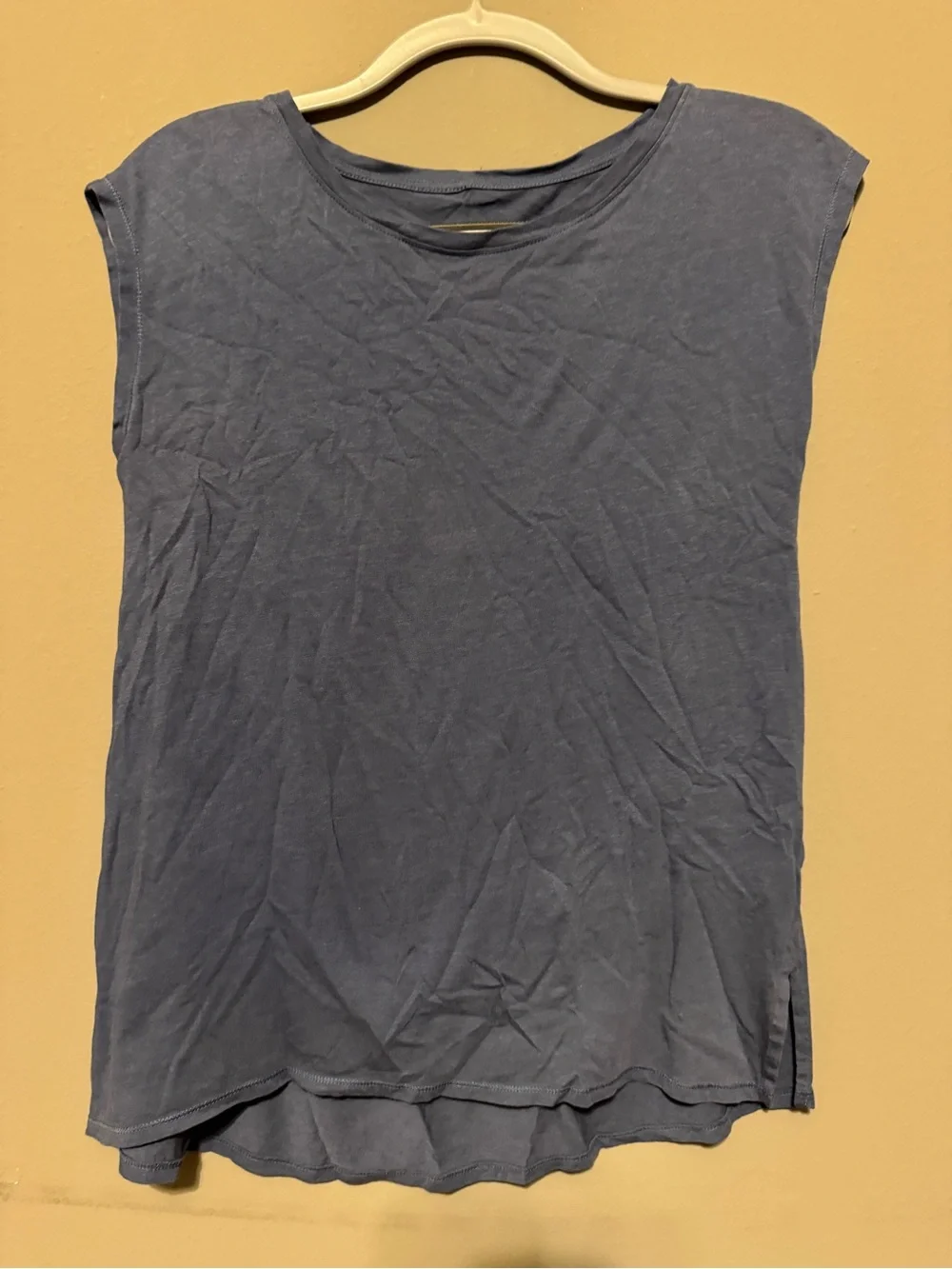 J. Jill | Tops | J Jill Slate Blue Capsleeve Scoop Tank | Poshmark